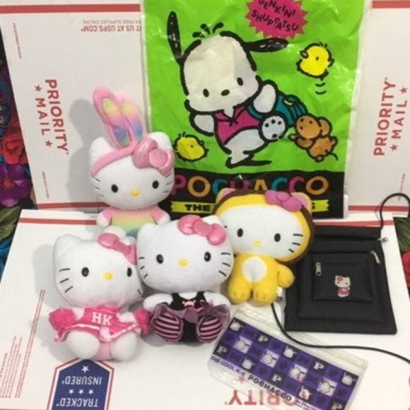Sanrio | Toys | Hello Kitty Lot Plush Dolls Vintage Mixed Stuff Sanrio ...